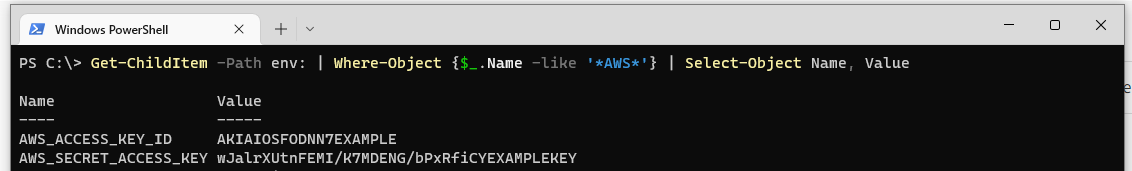 Finding Aws Cli Secrets In Environment Variables